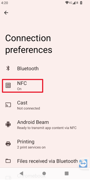 Feilmelding – Failure - Check your NFC connection